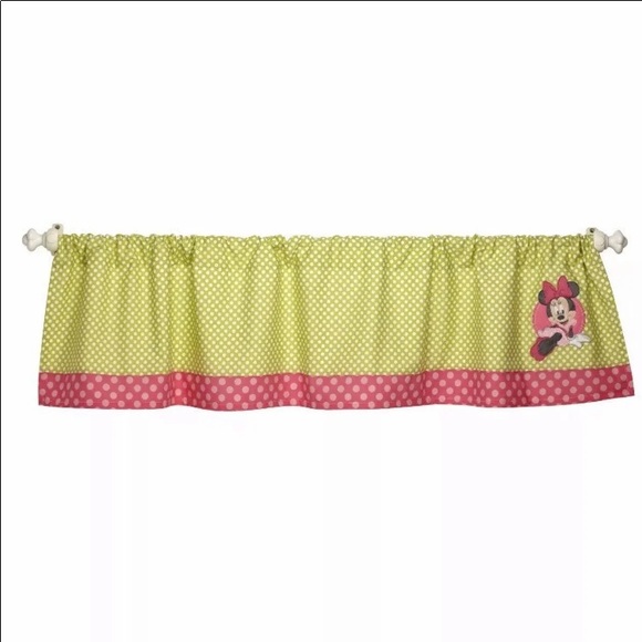 Disney | Accents | Disney Minnie Mouse Petal Perfect Window Valance ...